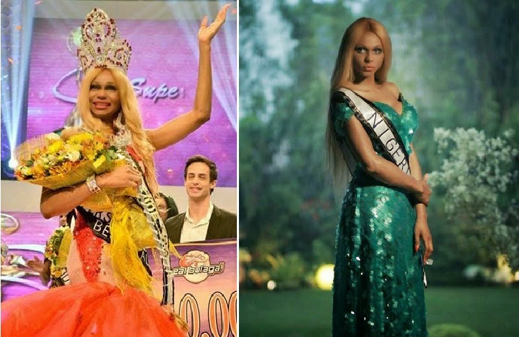 (VIDEO) Nigerian Transsexual Miss SaHHara wins Miss Super Sireyna ...