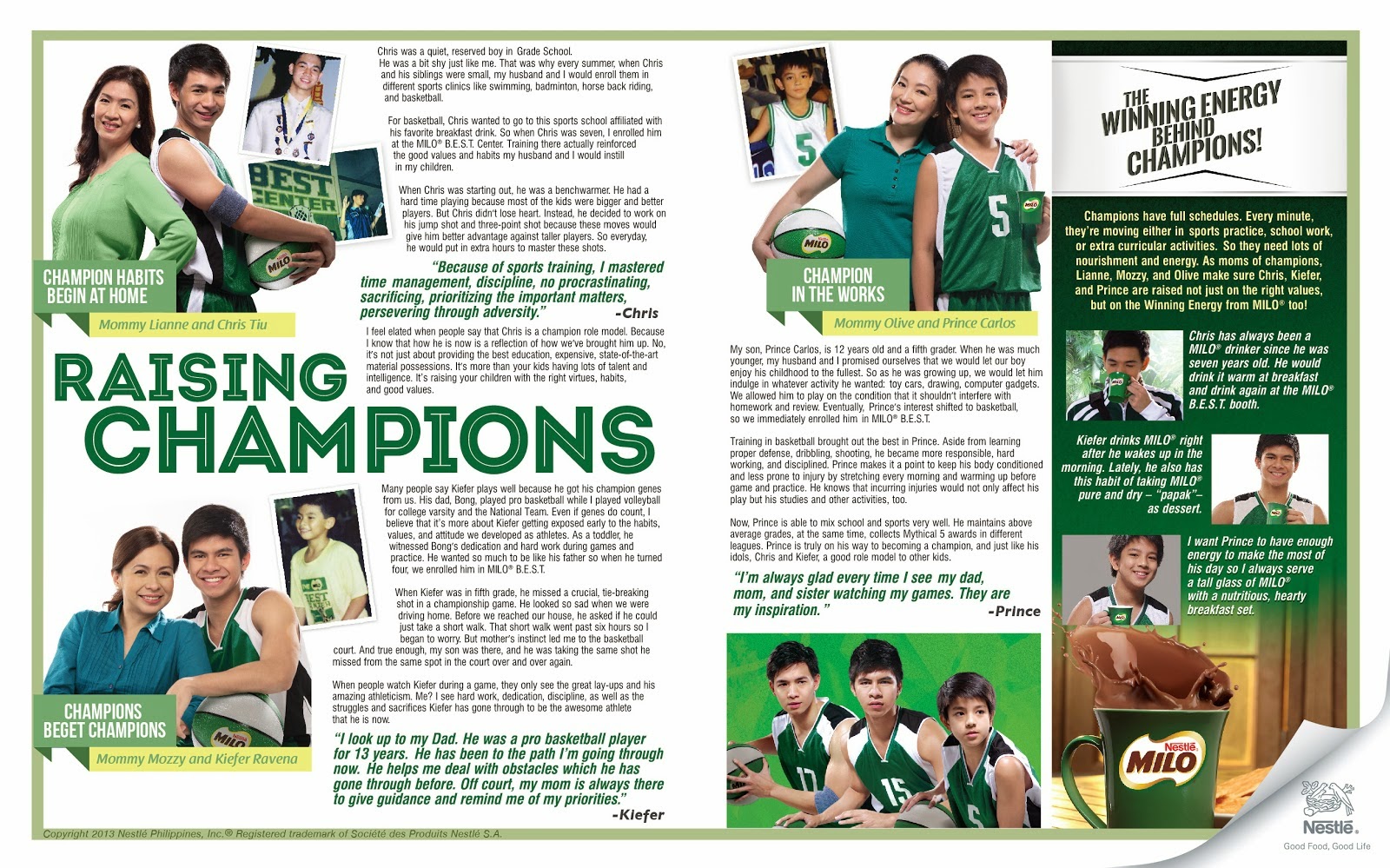 Fitness Fashion: MILO print advertorials