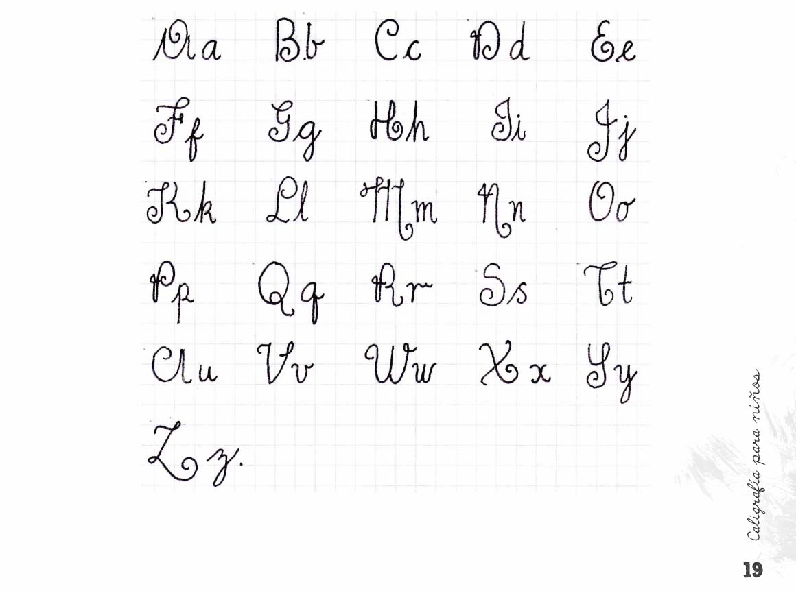 caligrafia, arte y diseño: Caligrafía escolar: Las cursivas.