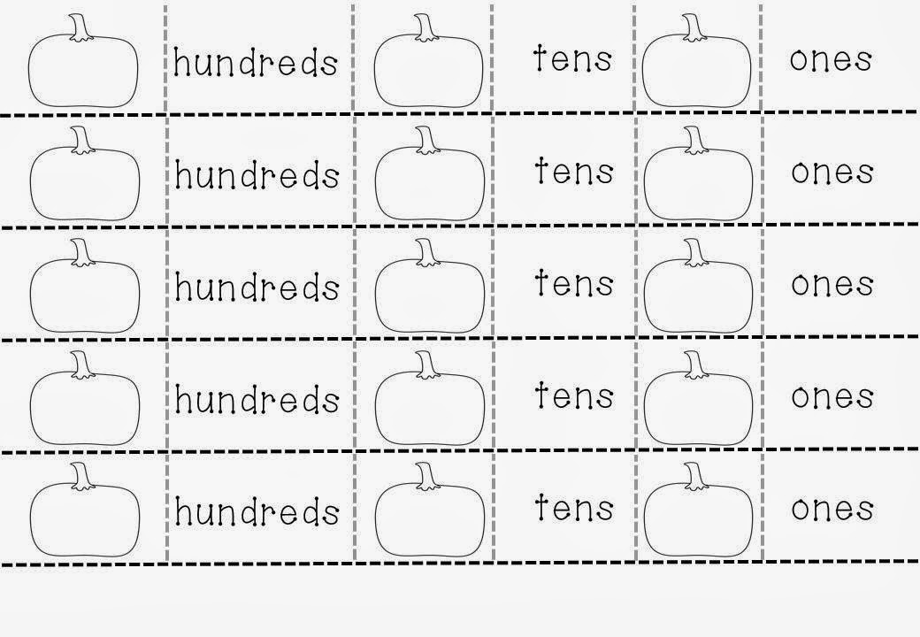 Classroom Ponderings: Place Value Pumpkin Patch