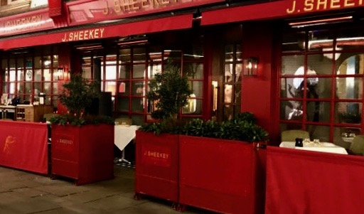 Stroud Is All Over the Place: London's Famous J Sheekey Restaurant + A ...