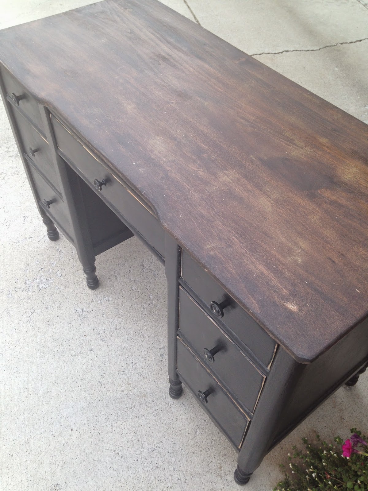 White Place Furniture : Crackled Desk Story