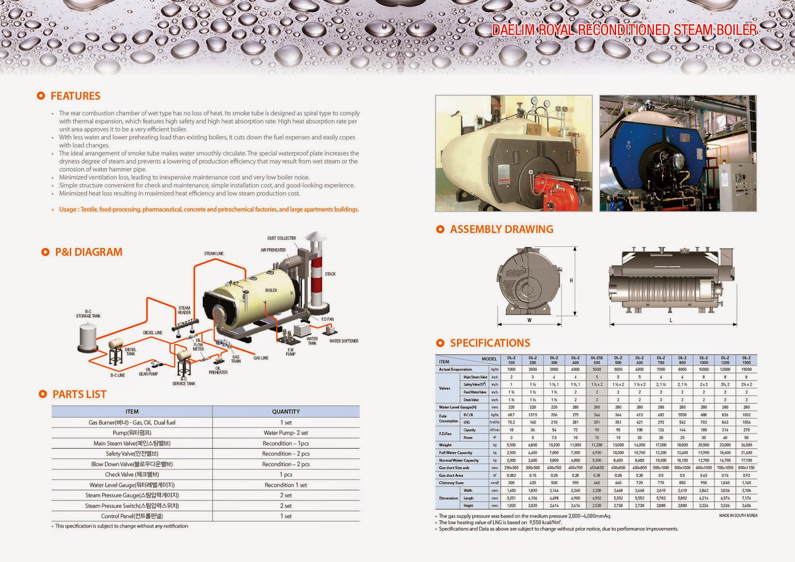 Korean Machinery: Reconditioned Steam Boiler from South Korea