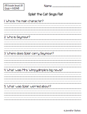 Finally in First: Splat the Cat Sings Flat