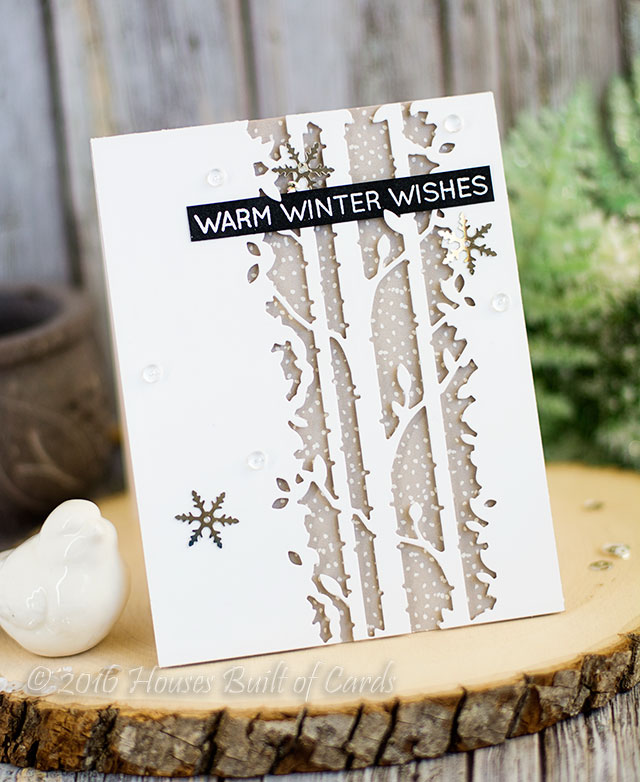 Houses Built of Cards: Birch Tree Winter Wishes - SSS DieCember Blog ...
