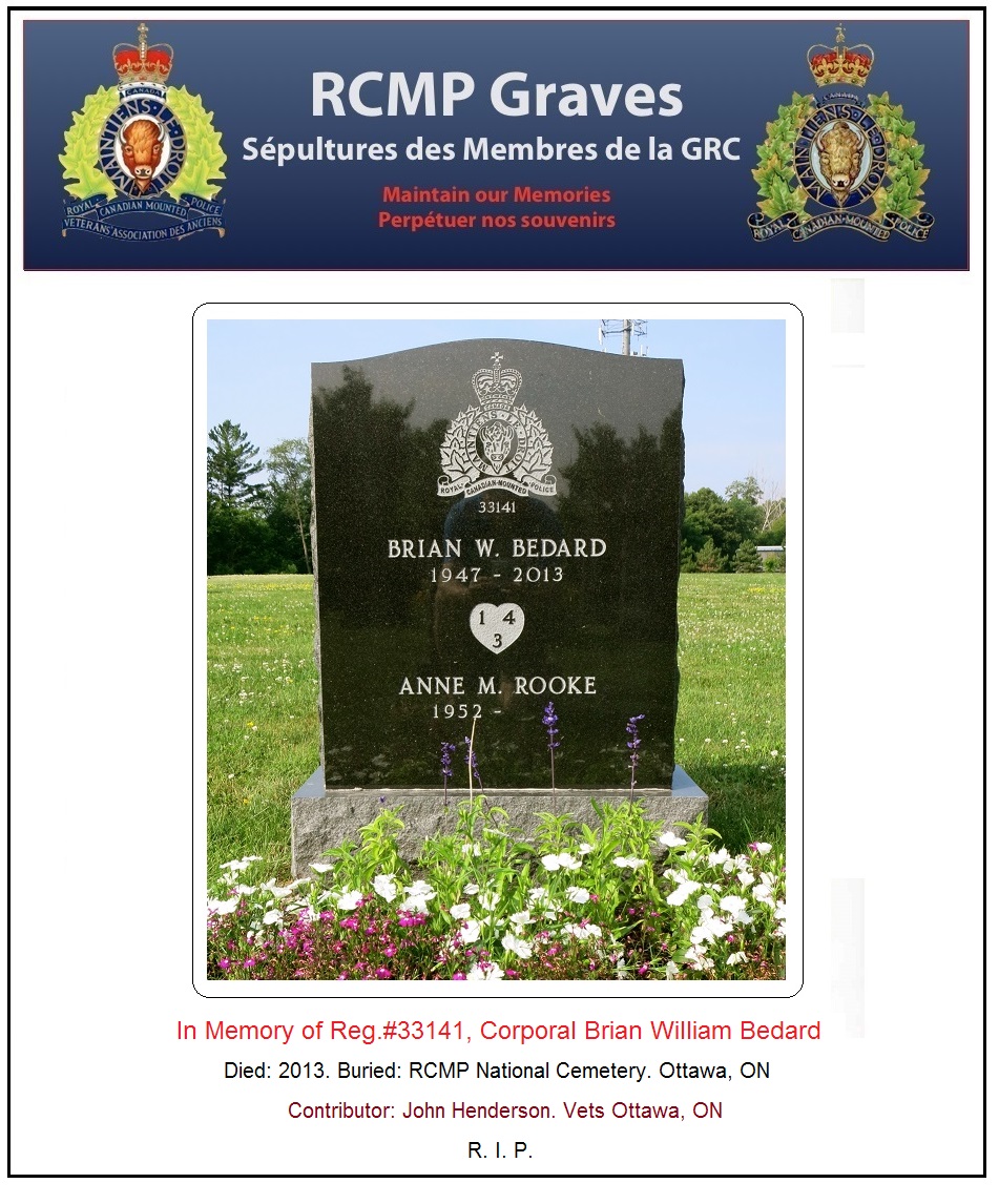 RCMP/GRC Grave Discovery & Information Website: www.rcmpgraves.com: In ...