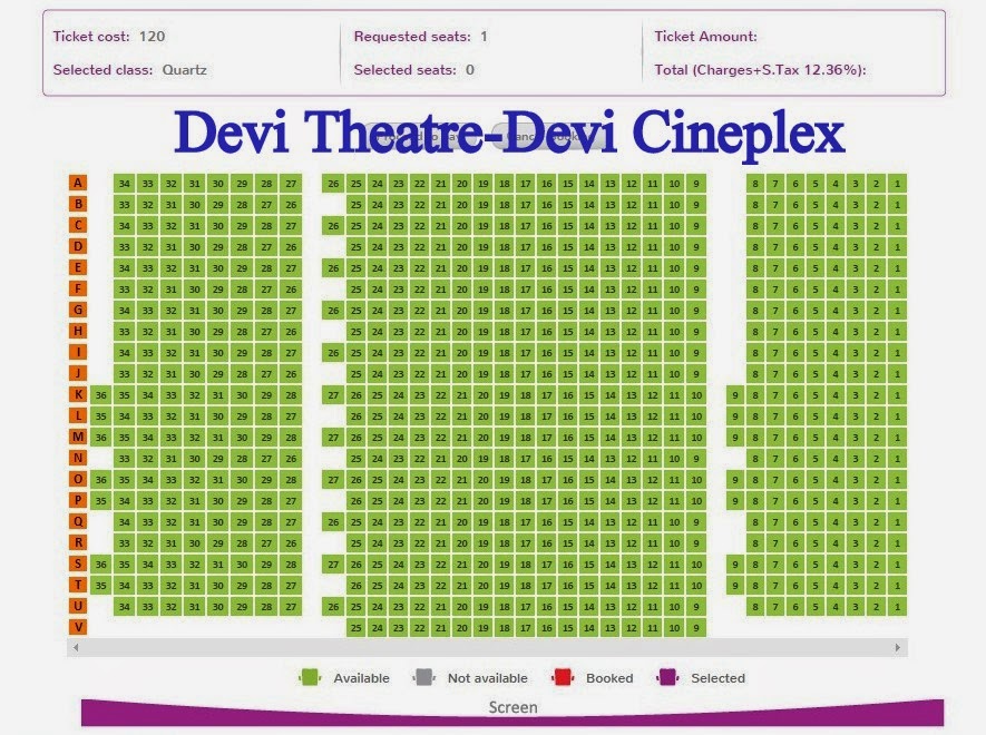 Namma Chennai (நம்ம சென்னை): Chennai Theatres' Seat Layout