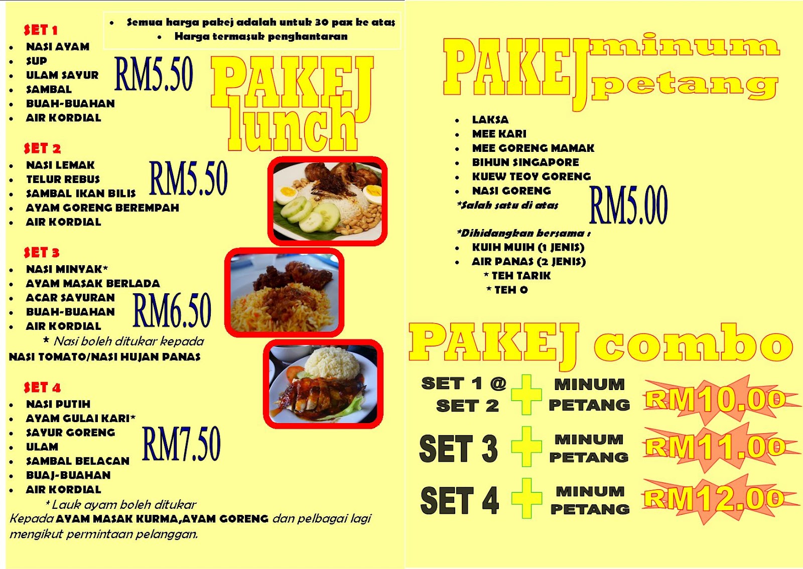 Contoh Quotation Untuk Sarapan Makanan Tengahari Dan Malam