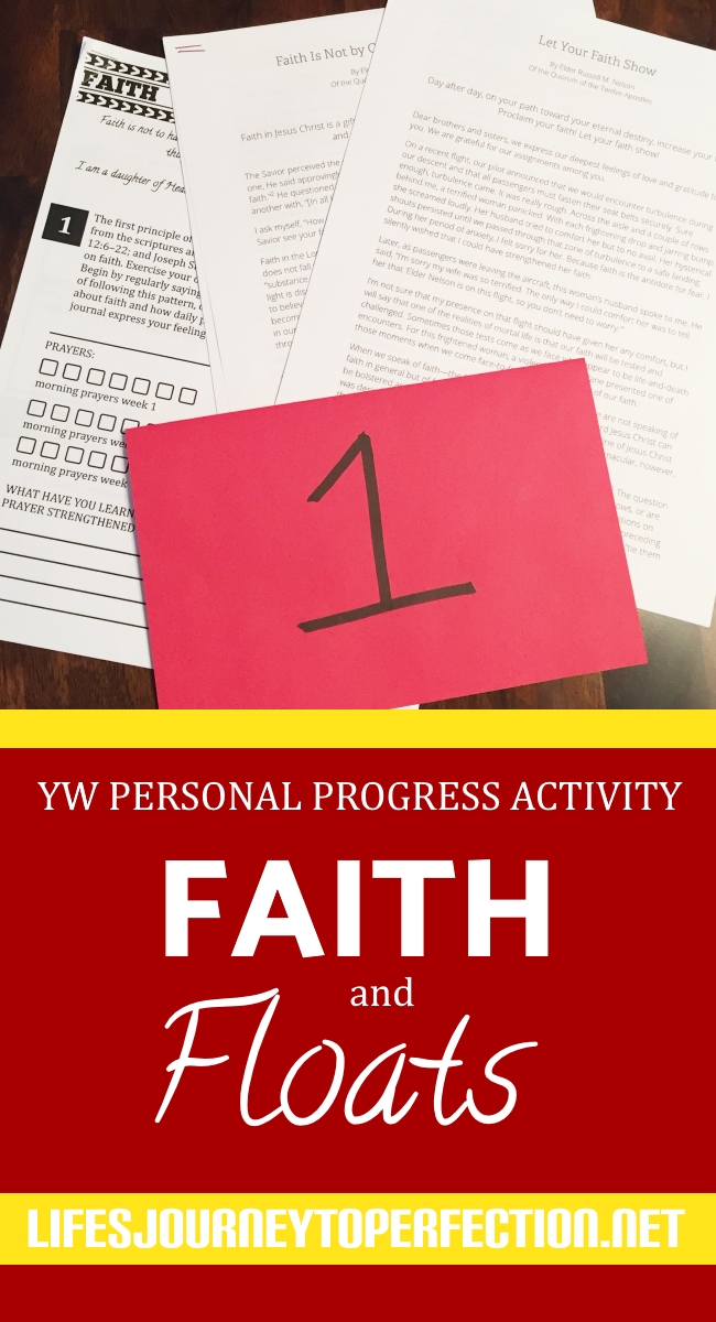 Life's Journey To Perfection: Young Women Personal Progress Activity ...