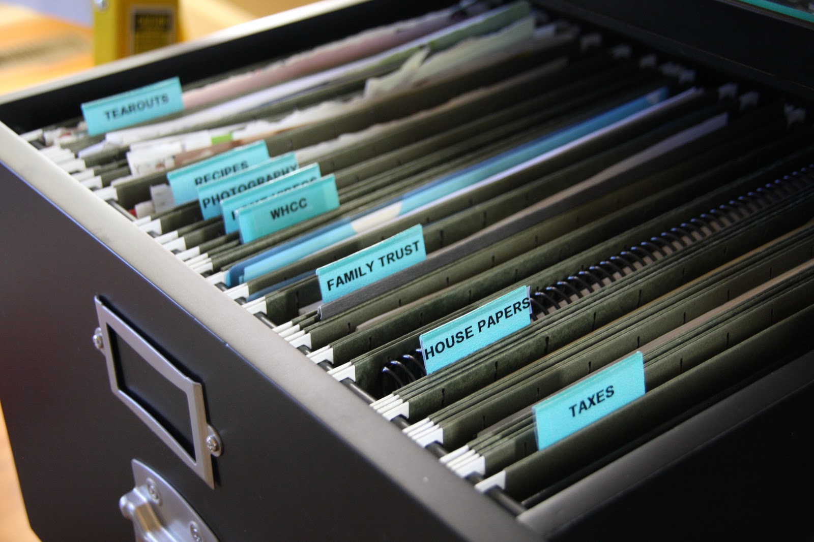 Organized Hanging Files - Simply Organized