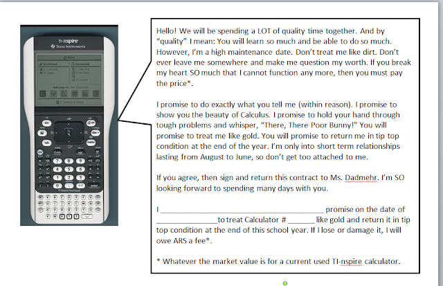 Math Teacher Mambo: Calculator Contract