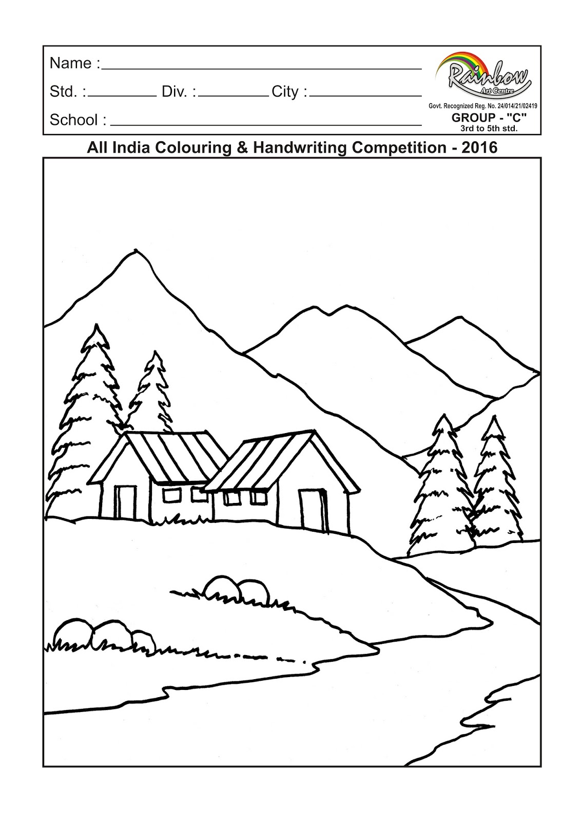 National Level Colouring & Handwriting Competition 2016