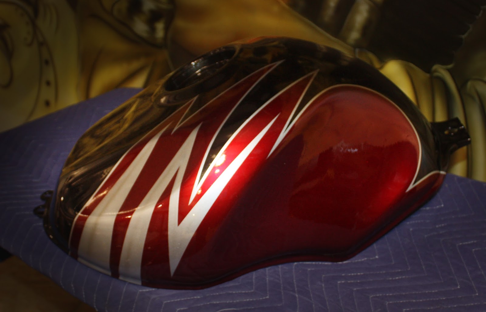 Online Motorcycle Paint Shop: Honda cbr 900rr custom candy red with ...