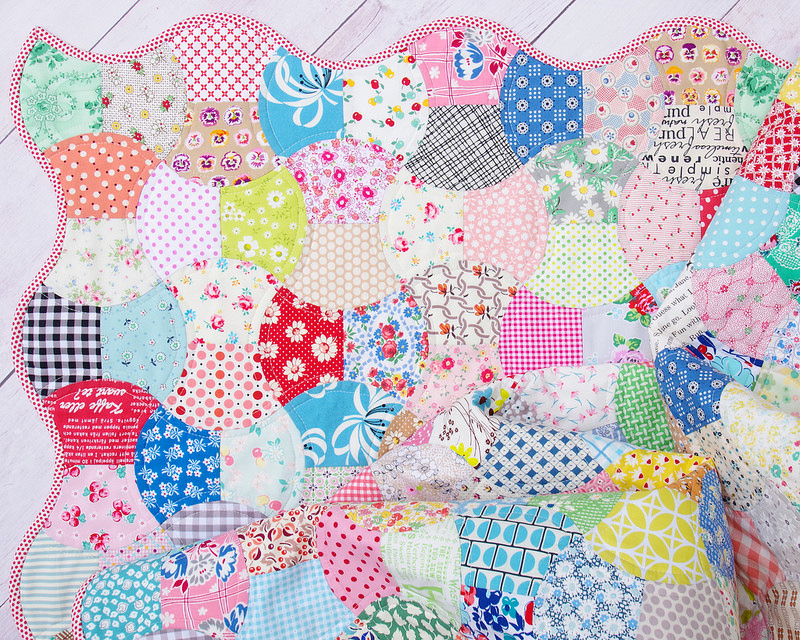 Red Pepper Quilts: The Finished Scrappy Apple Core Quilt