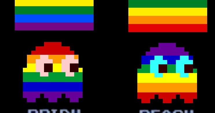 The Voice of Vexillology, Flags & Heraldry: Pac-Man Ghosts "Pridy ...
