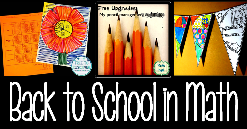 Scaffolded Math and Science: Back to School Ideas for Math Classes - a ...