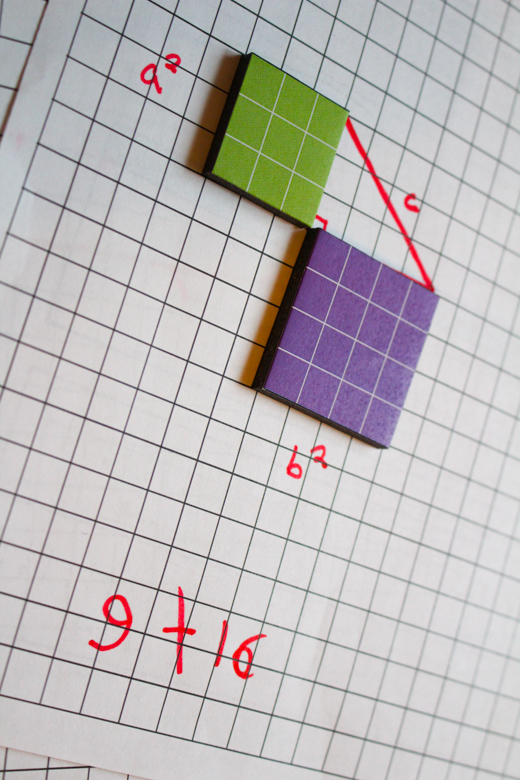 Craft Knife: Homeschool Math: How to Model the Pythagorian Theorem with ...