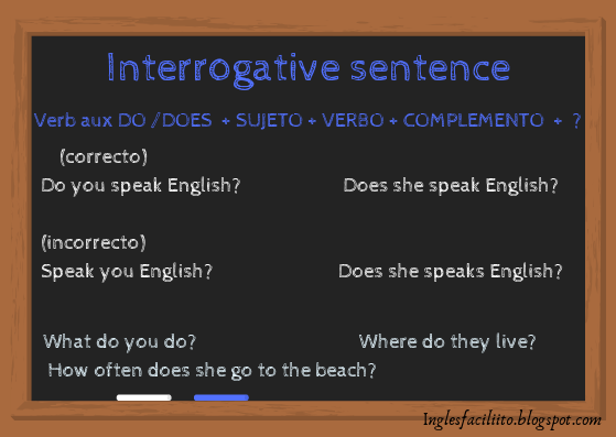 Inglés Faciliito: Uso del Do - Does