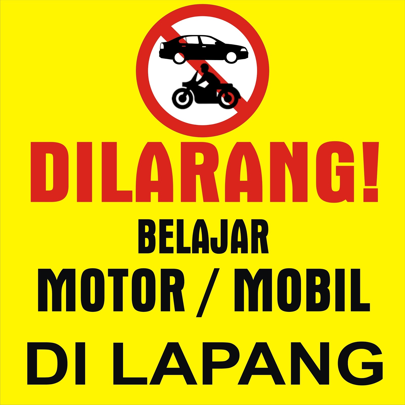 Download Kumpulan Contoh Spanduk Larangan Format CDR - KARYAKU