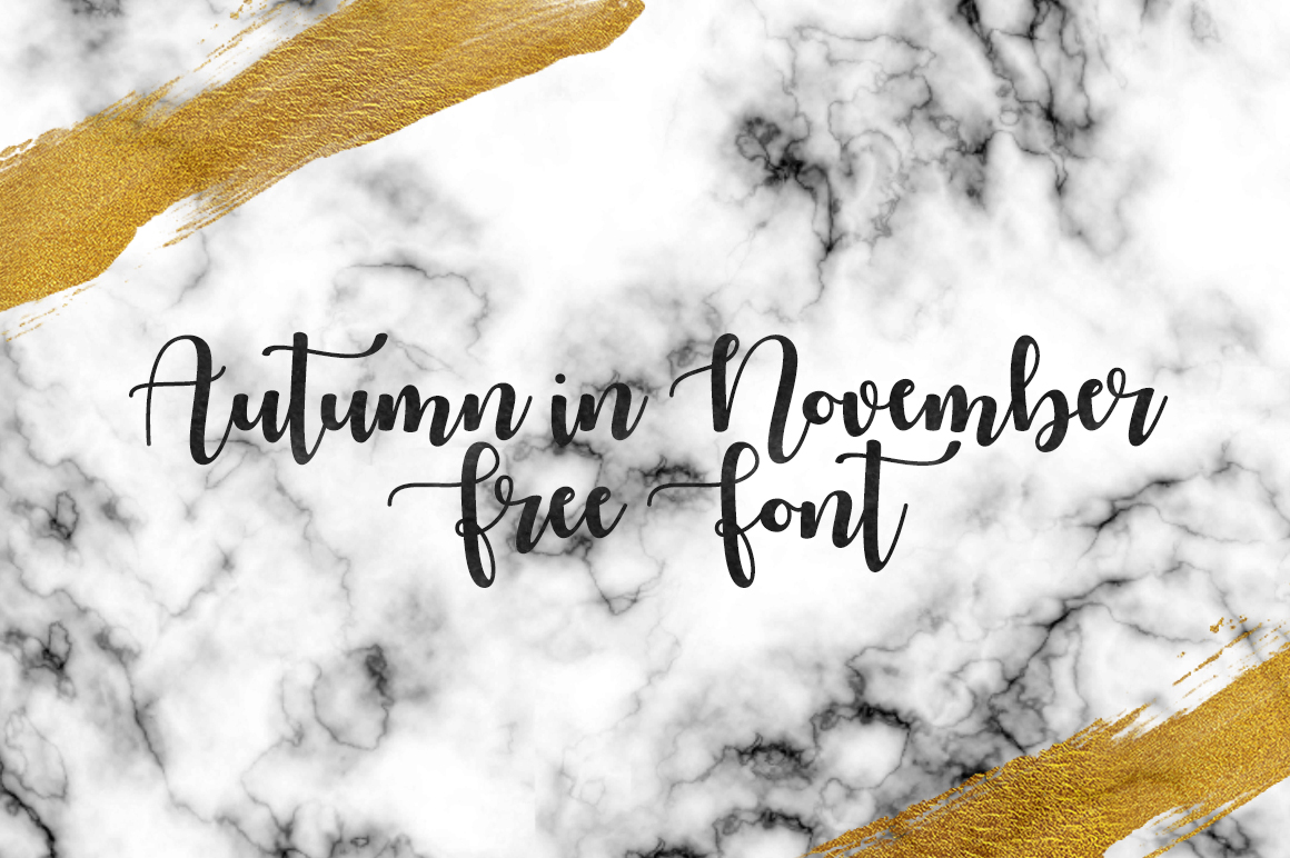 DLOLLEYS HELP: Autumn in November Free Font