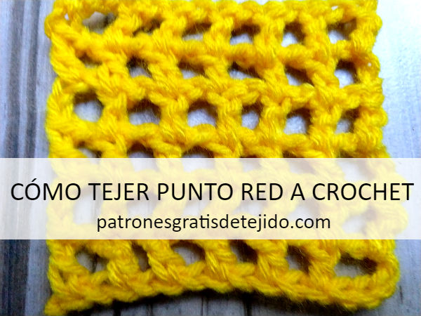 Punto Red a Crochet / Tutoriales para zurdos y diestros