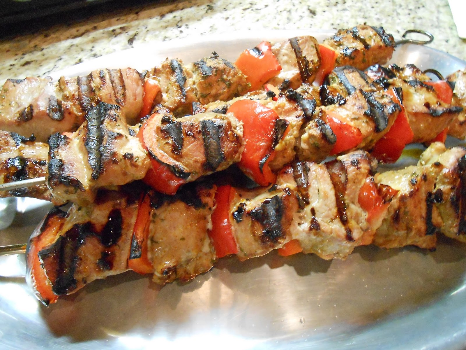 Kitty's Kozy Kitchen: Spanish-Style Pork Kabobs