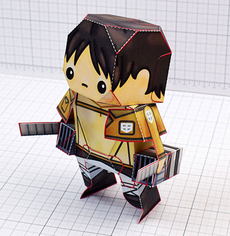 Attack On Titan: Eren Yeager Paper Toy | Paperized Crafts