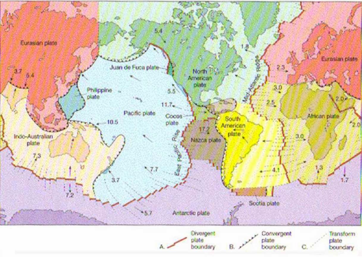 Peta Lempeng Bumi Indonesia