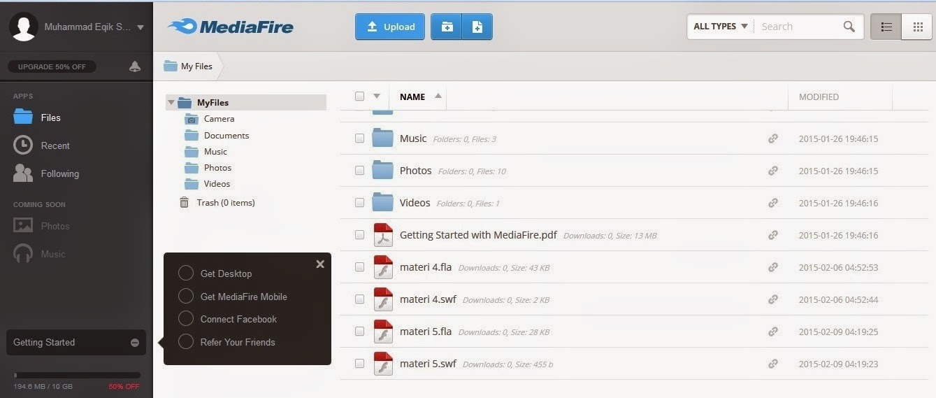 Cara Mudah Upload File di Mediafire