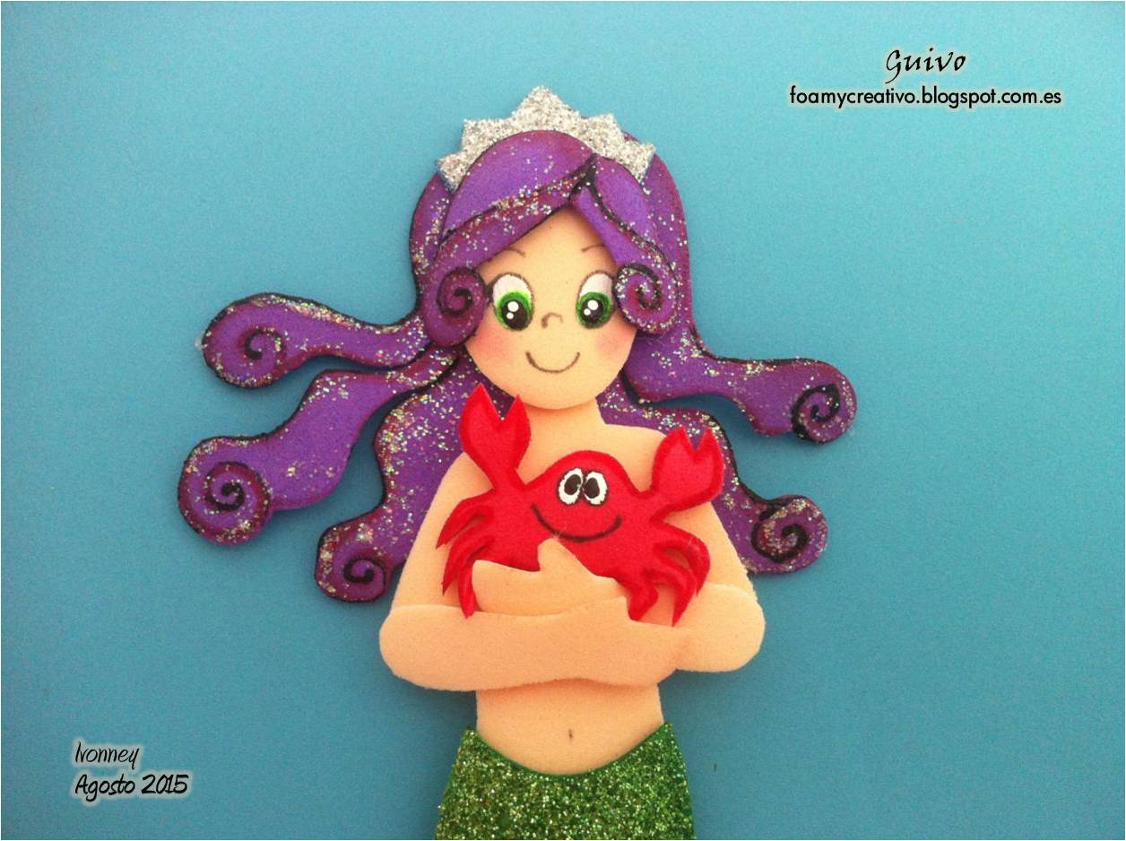¡Verano de Sirenas en foamy! Seguimos haciendo mas sirenas... - Ivonney ...