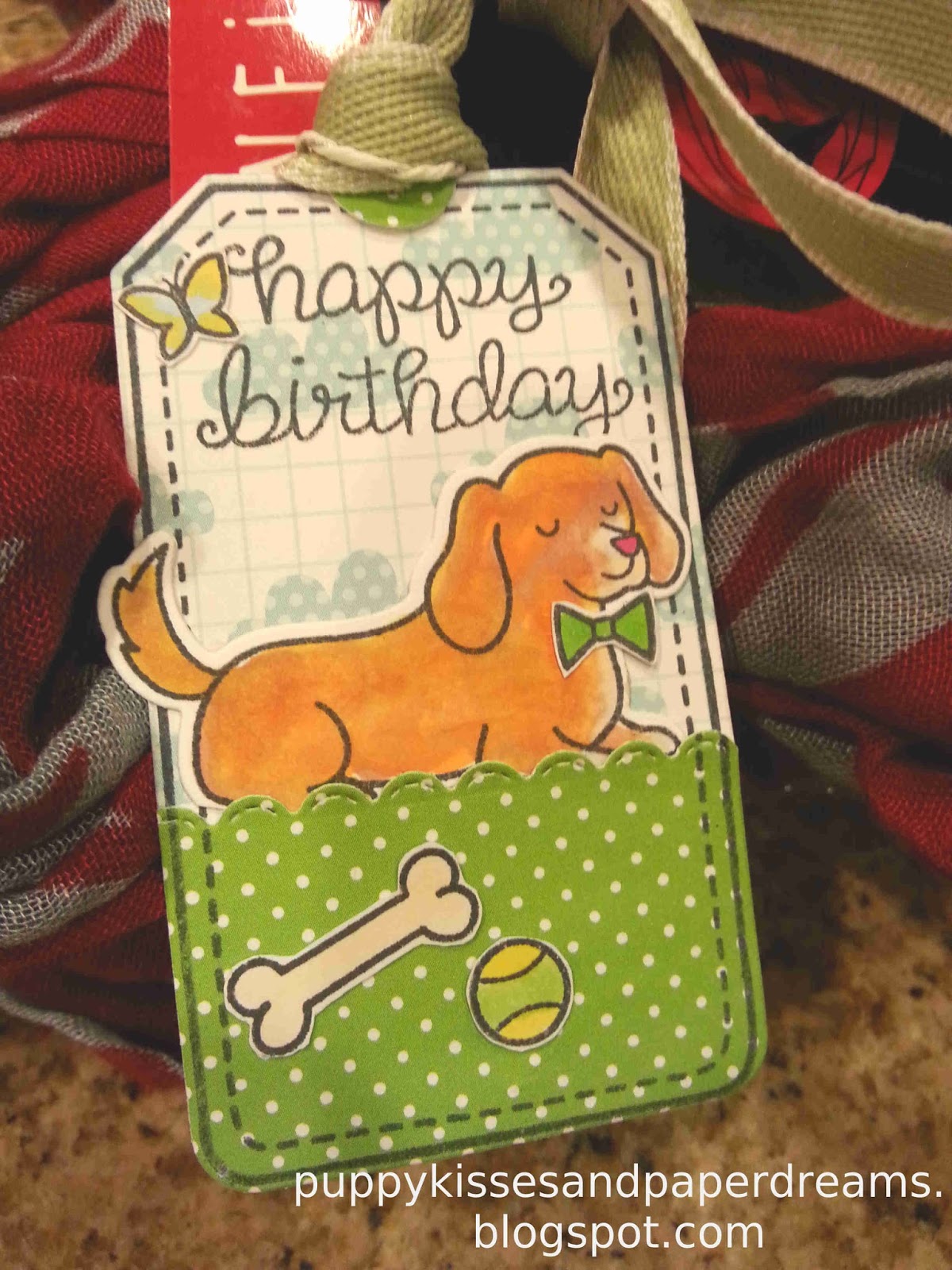 Puppy Kisses and Paper Dreams: Happy Birthday Dog Tag (09/18/2015)