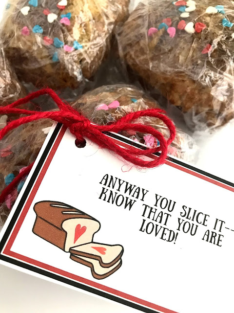 michelle paige blogs: Bread Valentines with Free Printables