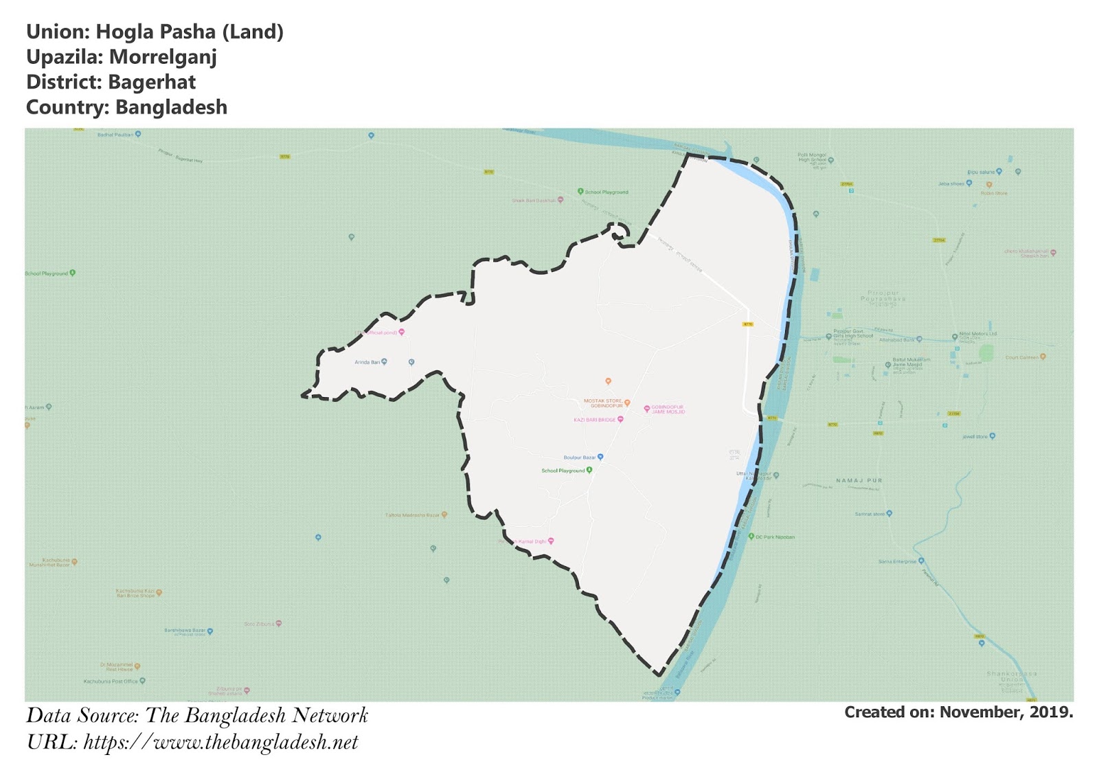 Hogla Pasha Union, Bagerhat
