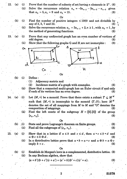 MA2265 Discrete Mathematics May June 2014 Question Paper - University ...