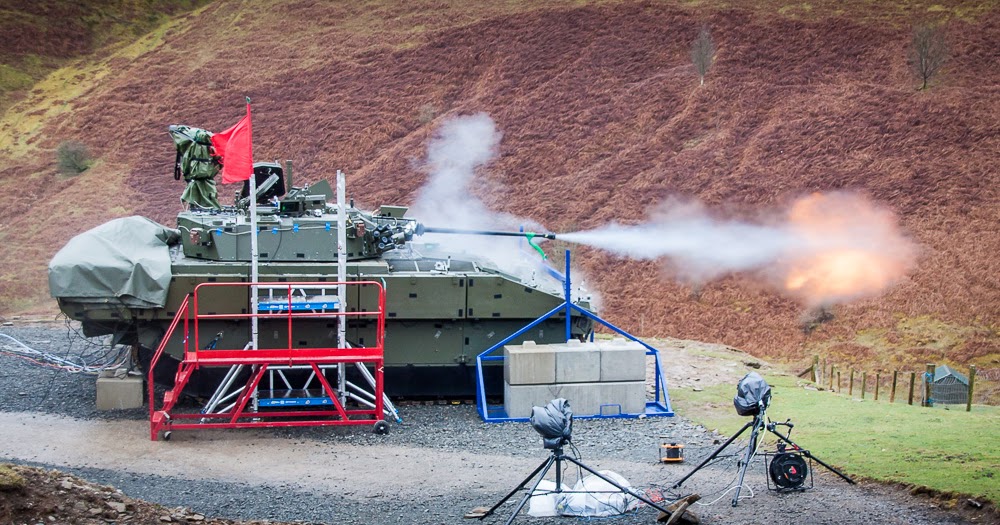 Defensa y Armas: El blindado británico Ajax abre fuego