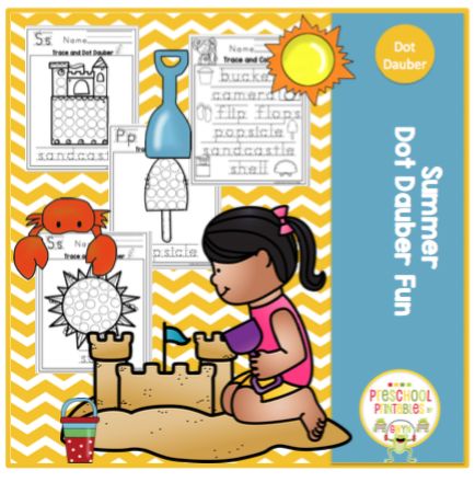 Summer Dot Dauber Fun (1 dollar deal) ~ Preschool Printables