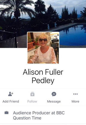 Neo-Nazi Audience Selector for Question Time, Alison Fuller-Pedley ...