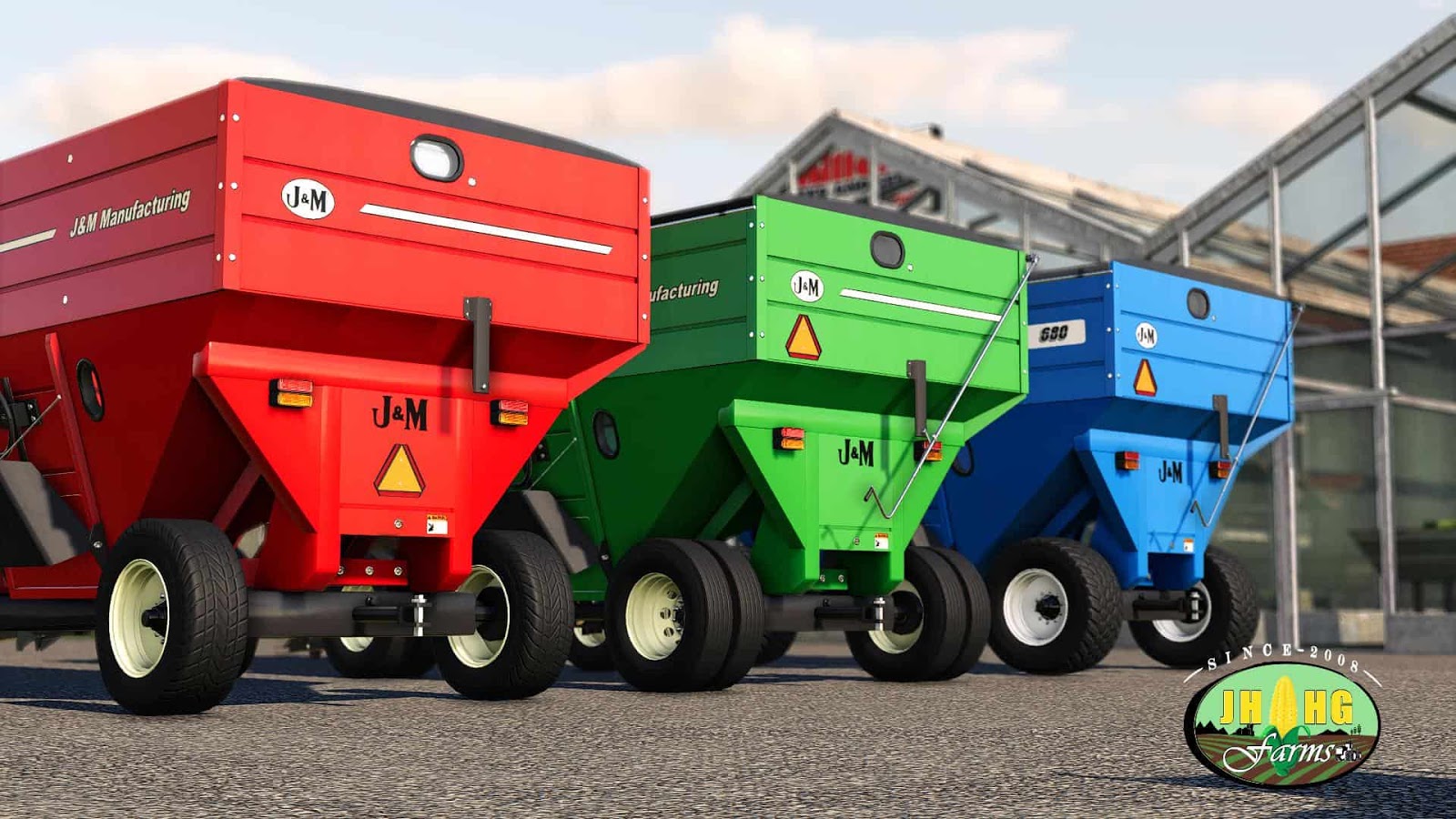 FS19 J&M 680 Gravity Wagons V2.0 - FS 19 & 22 USA Mods Collection