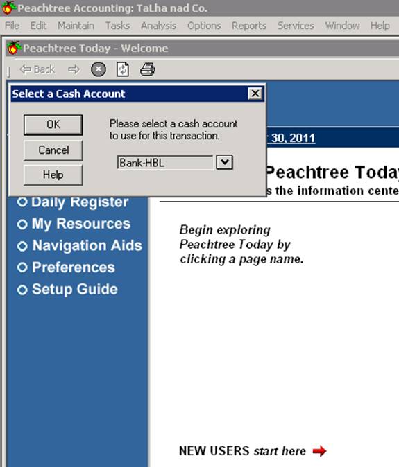 Computerized Accounting: PEACHTREE -- Receipts