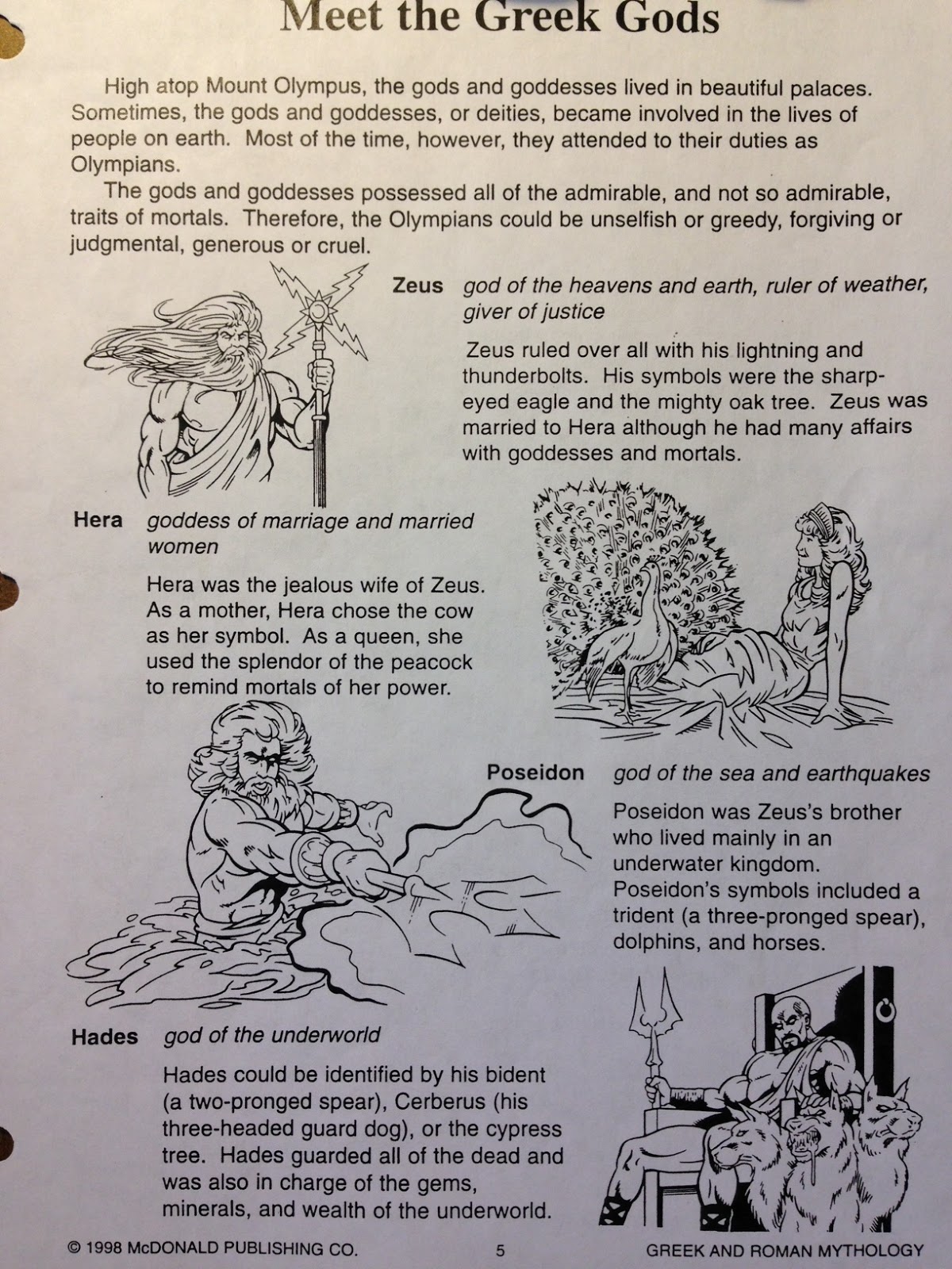 Mr. T's Social Studies: Unit 5: Ancient Greece & Rome - Gods & Goddesses