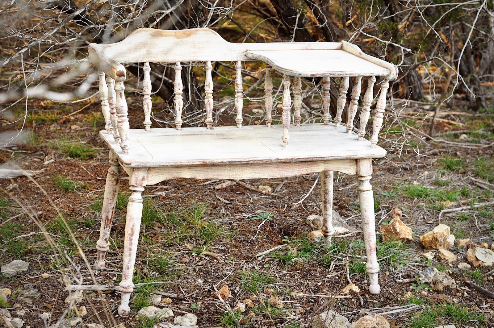 Redemption Refinishing: Telephone Bench