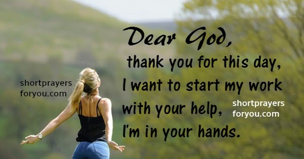 3 Short Prayers before Work with images