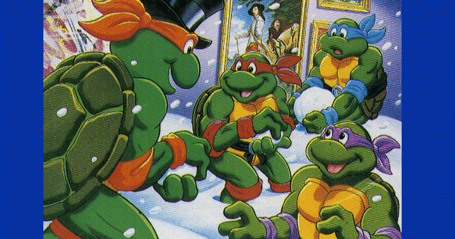 Teenage Mutant Ninja Turtles in the snow