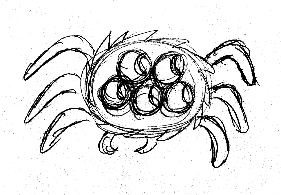 Bird Meets Worm: Creepy Crawlies: 5 Sketches