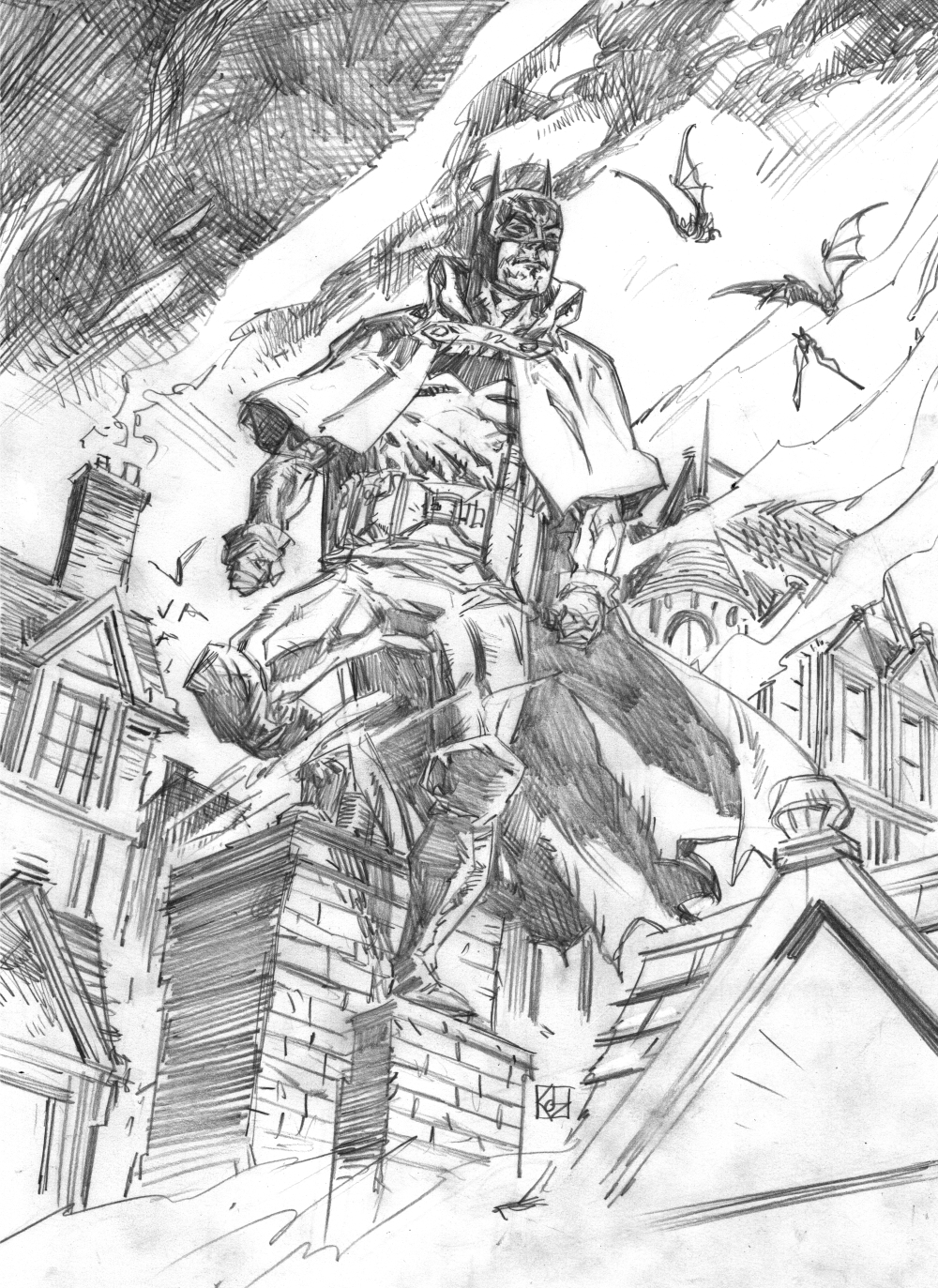 Batman Gotham by Gaslight sketch. WIP