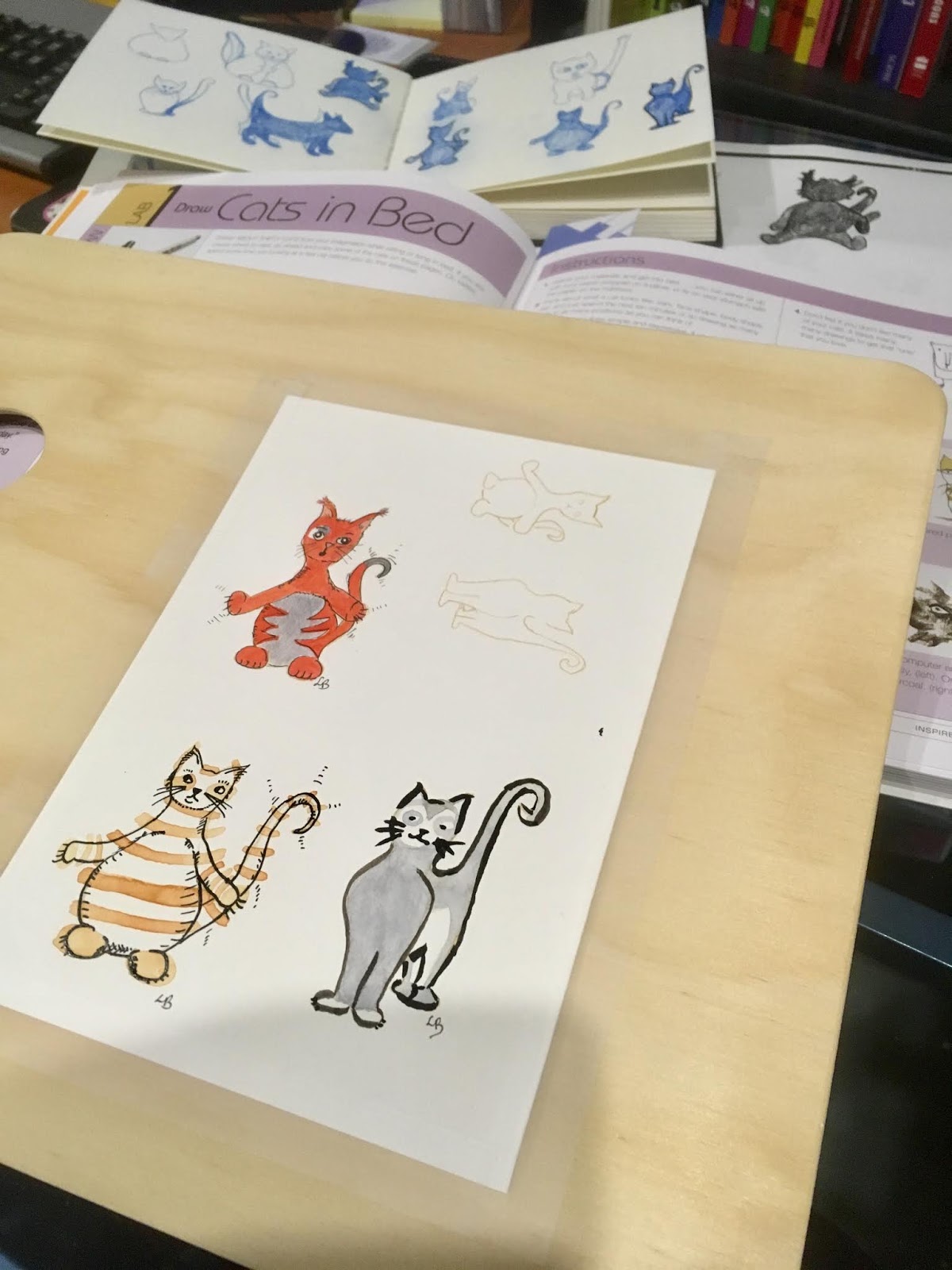 Leanne Barrett: Cats in Bed - Drawing Lab