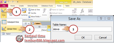Cara Membuat Database VB Menggunakan Microsoft Access - Sampul Ilmu