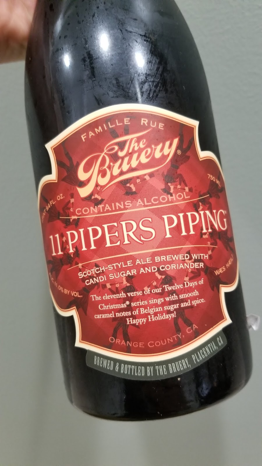Sip and Puff: The Bruery - "11 Pipers Piping" Scotch ale