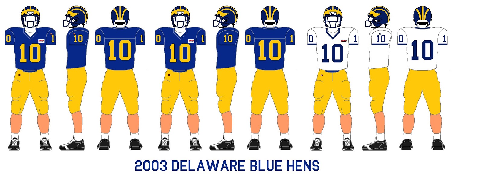 Gridiron Garb: Delaware Blue Hens (1997-2003)