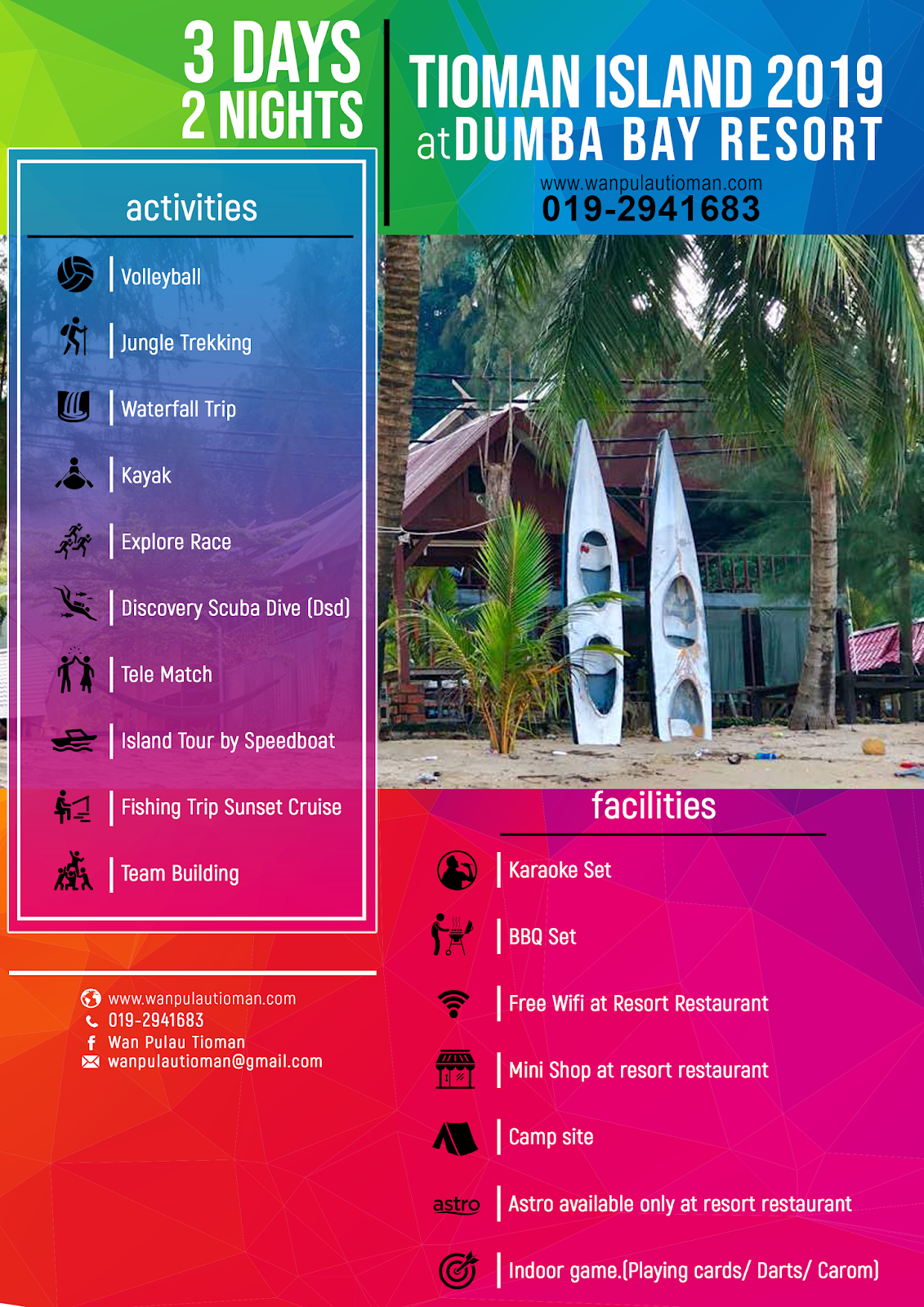 Pakej Percutian 3 Hari 2 Malam Ke Pulau Tioman 2019 - Dumba Bay Resort ...
